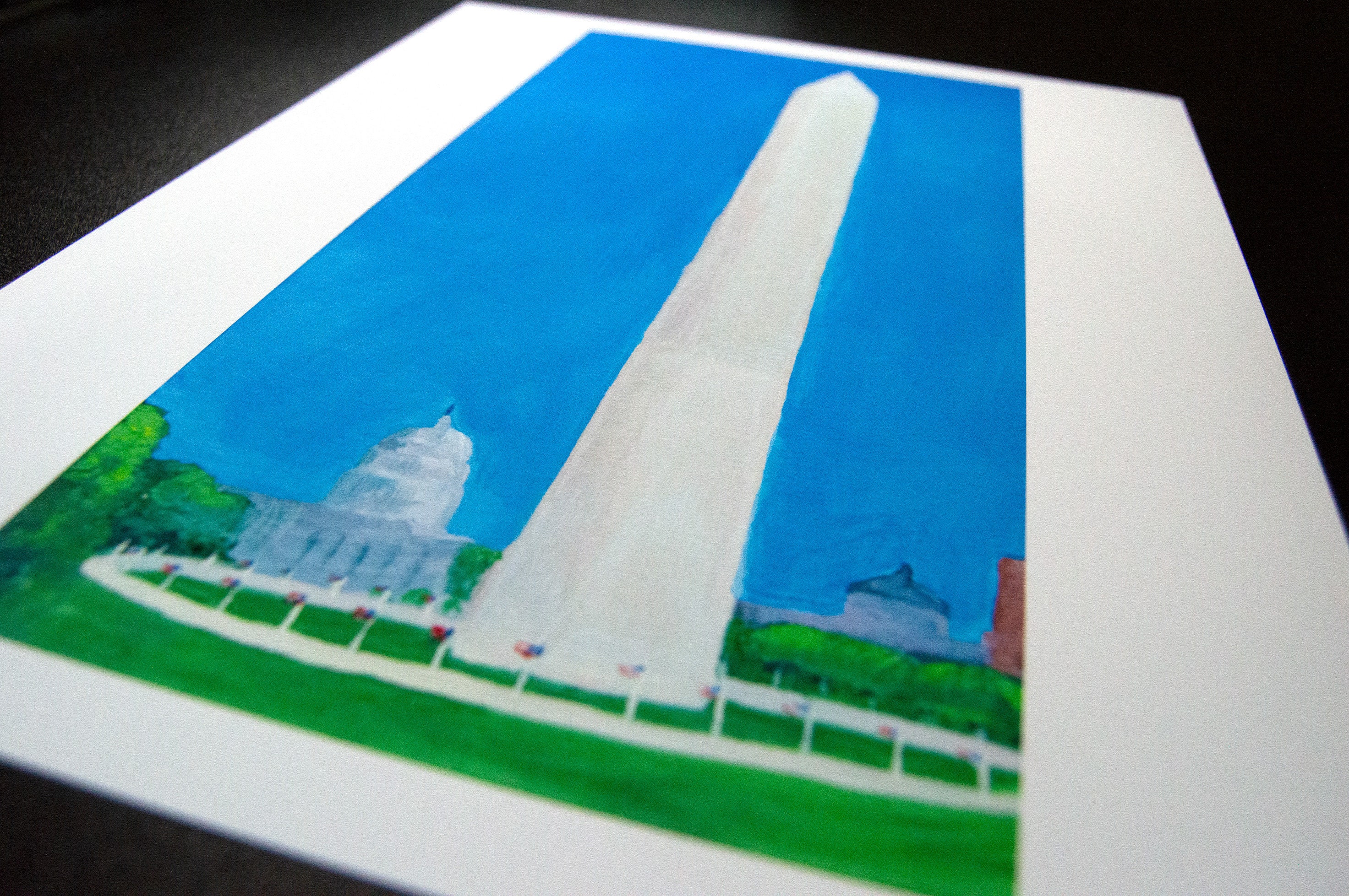 Washington Monument Art Print 8.5" X 11" - Etsy