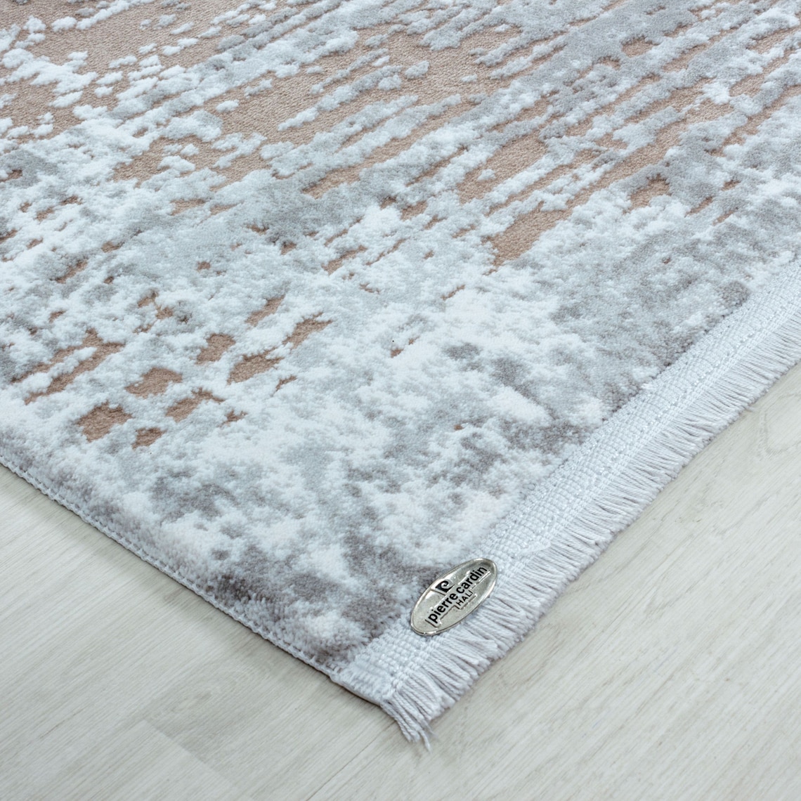 PIERRE CARDIN Design Rug Cotton Back Soft Touch Acrylic Beige | Etsy