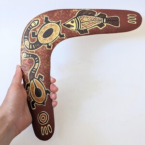 Authentic Aboriginal Boomerang - Etsy