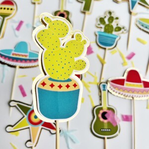 Mexican Party, Mexican Cupcake Toppers, Mexican Birthday Party, Mexican ...