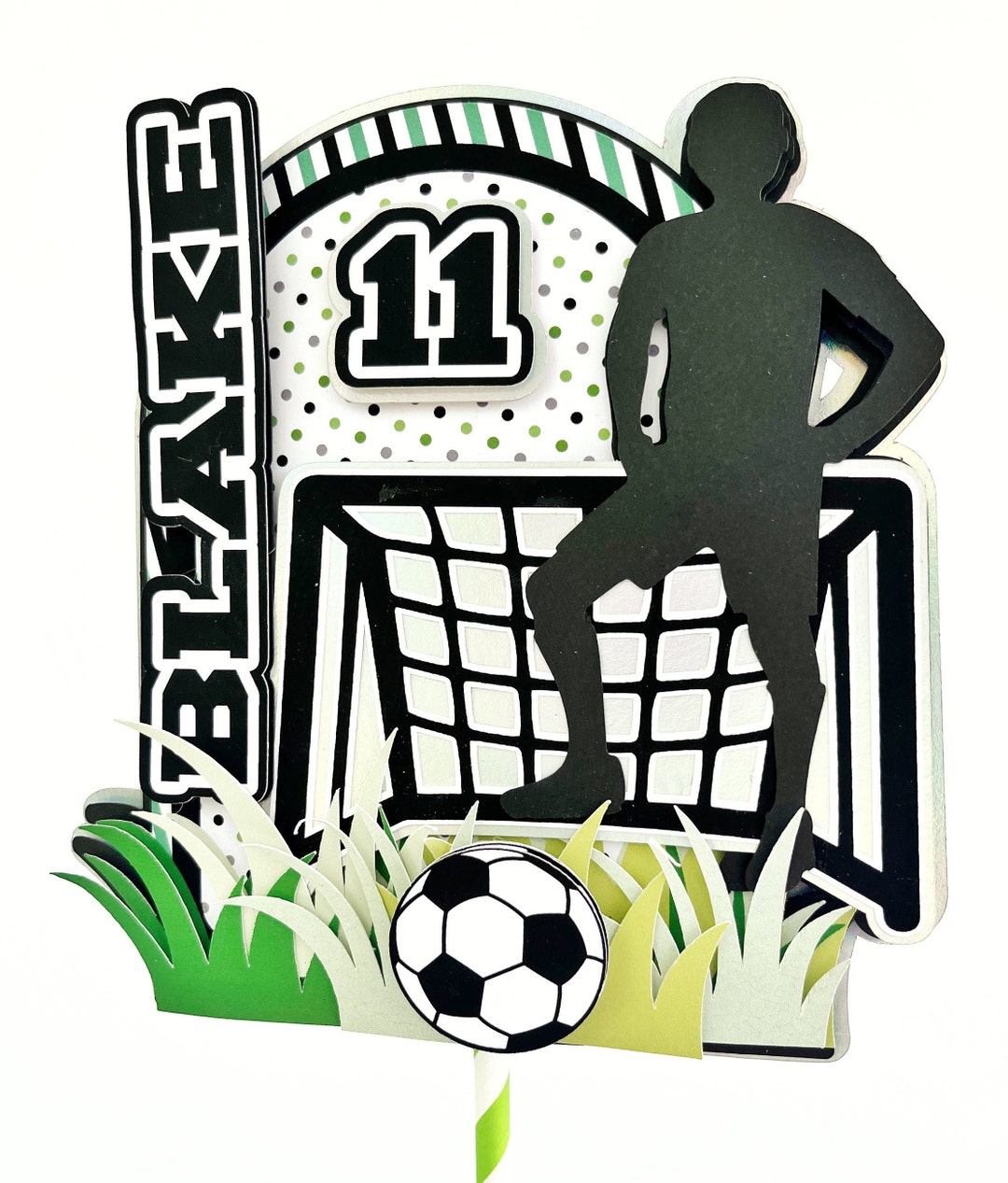 Soccer Cake Topper, Soccer Party, Football Birthday, Football Party ...
