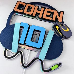 Gamer Cake Topper, Headphones Cake Topper, Teen Cake Topper, Teen ...