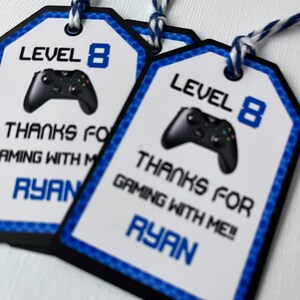 Video Games Favor Tags, Gamer Party Favors, Gamer Birthday, Gamer Gift ...