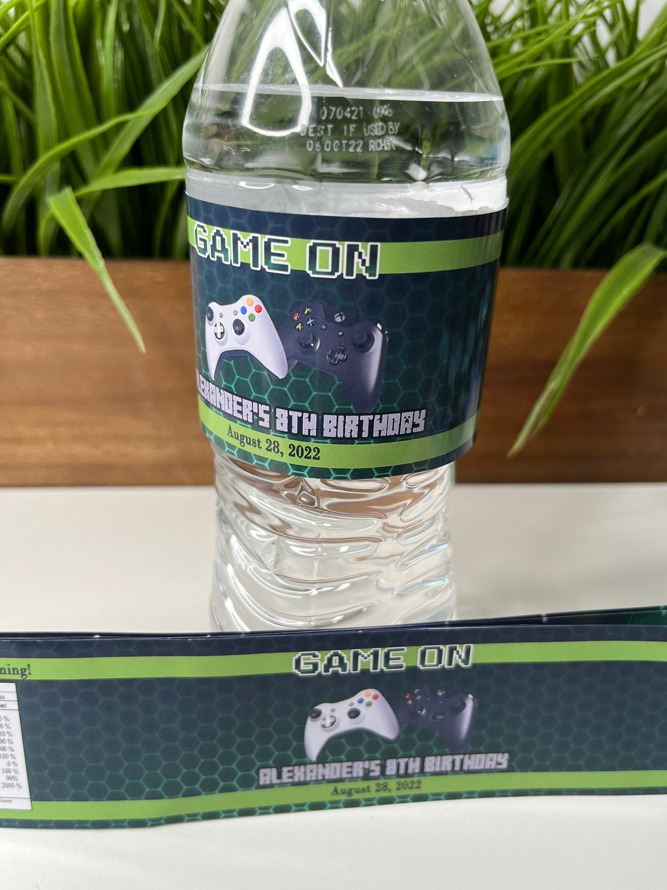 Video Games Water Labels Gamer Party Video Games Birthday - Etsy