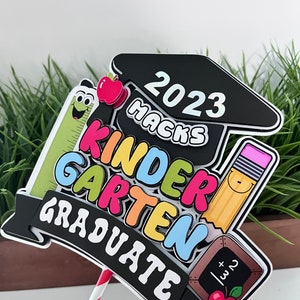 Kindergarten Graduation Cake Topper, Kindergarten Graduation Party ...