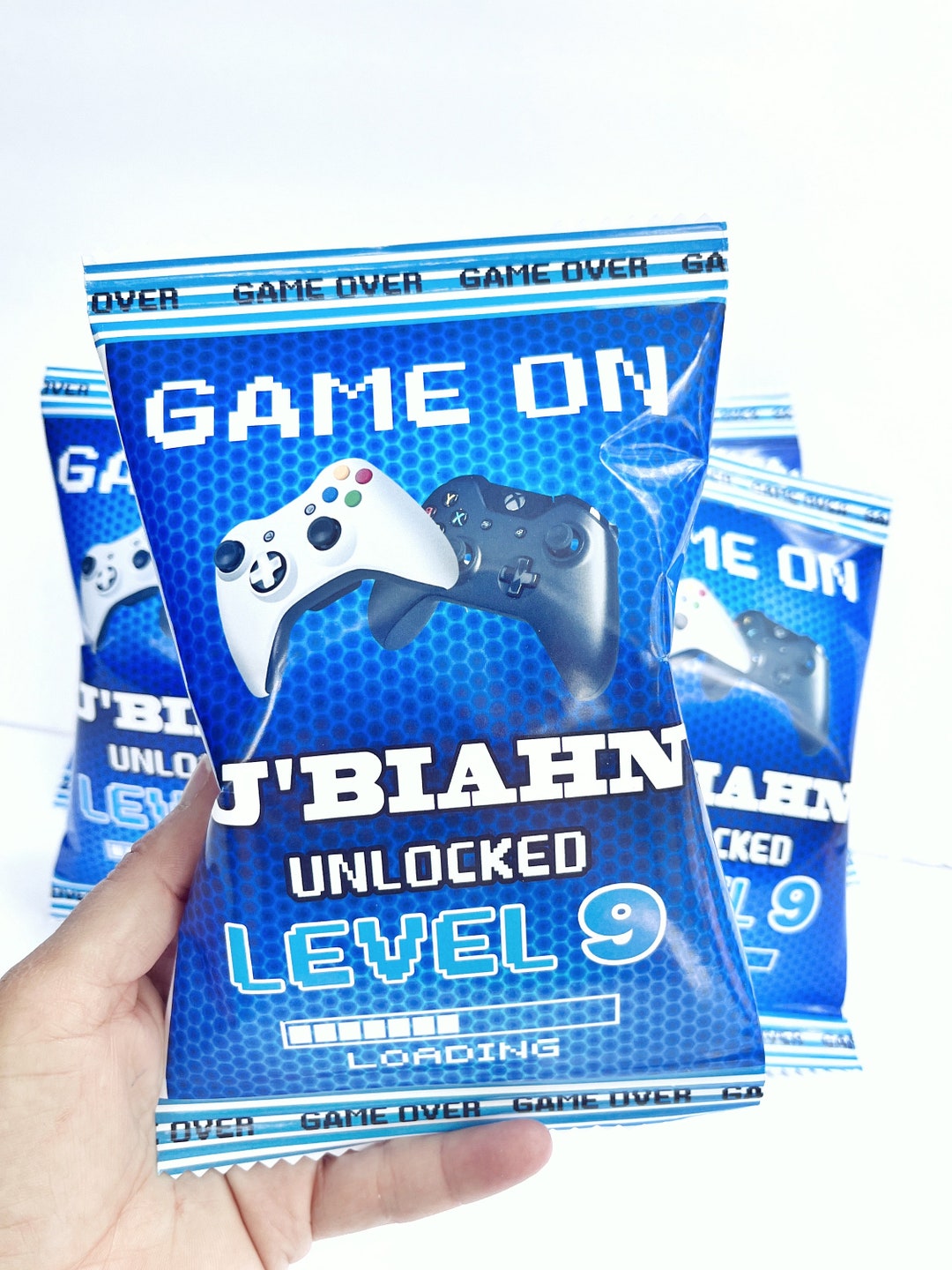 Gamer Party, Gamer Birthday, Gamer Chip Bags, Gamer Wrappers, Video ...