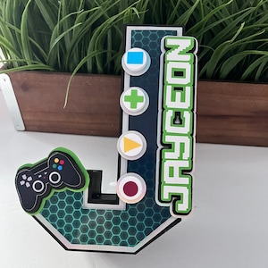 Gamer 3D Numbers or Letters, Gamer Party Decorations, Gamer Birthday ...