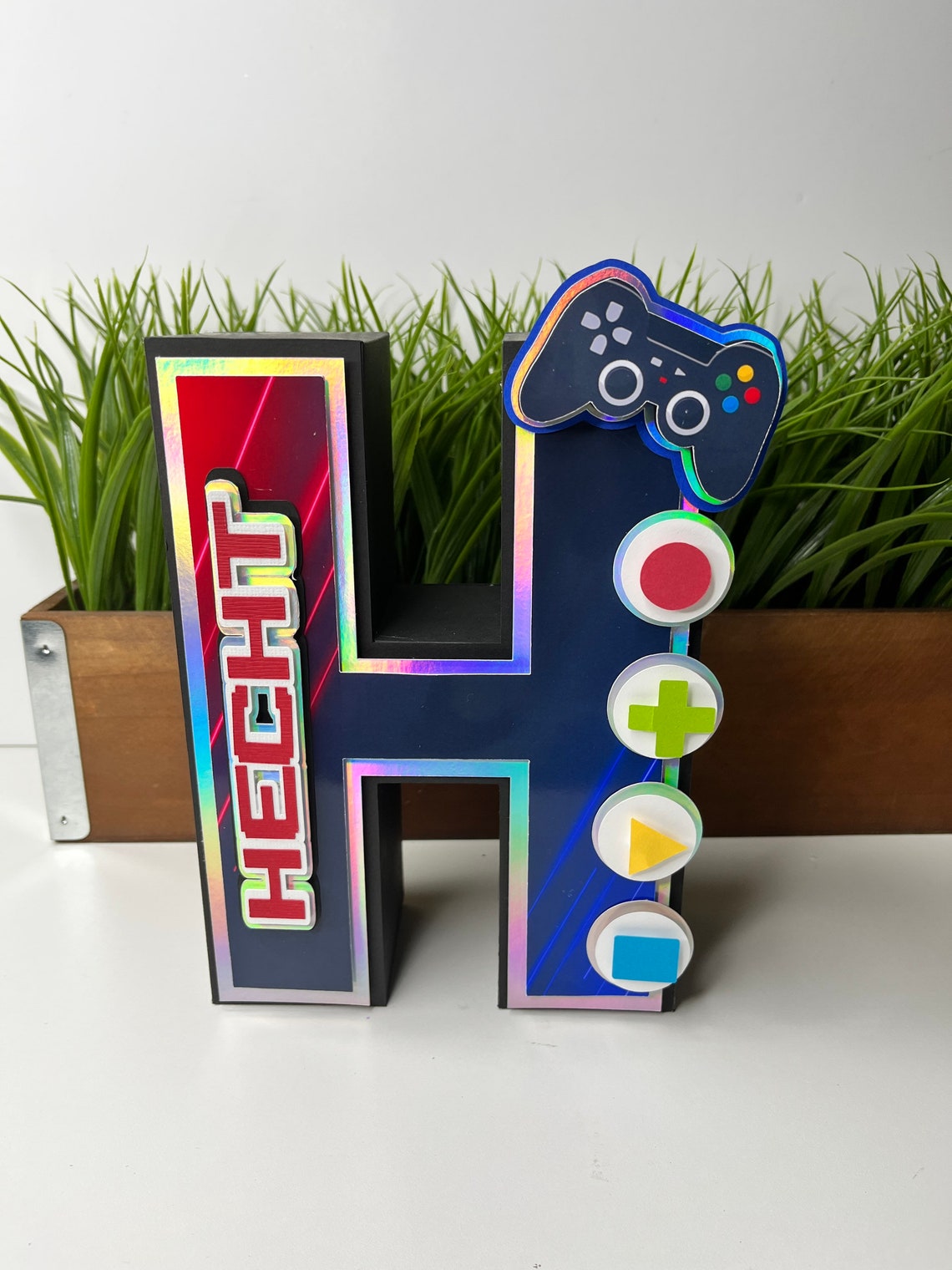 3D Letter Gamer Gamer Party Decorations Gamer Birthday - Etsy