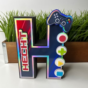 3D Letter Gamer - Gamer Party Decorations - Gamer Birthday Party ...