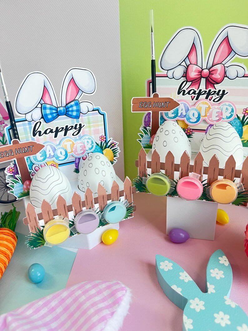 Easter Craft Kit, Easter Egg Painting Kit for Kids, Easter Egg Hunt ...