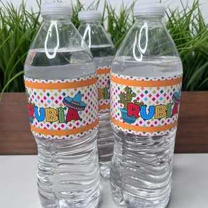 Fiesta Water Bottle Labels, Fiesta Party Decor, Mexican Party, Fiesta ...