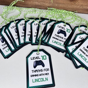 Video Games Favor Tags, Gamer Party Favors, Gamer Birthday, Gamer ...