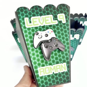 Popcorn Box Gamer Party, Gamer Party Favors, Video Games Party, Gamer ...