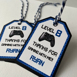 Video Games Favor Tags, Gamer Party Favors, Gamer Birthday, Gamer Gift ...