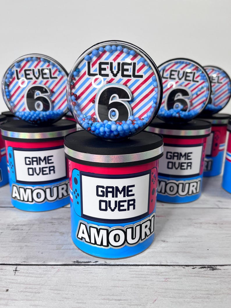 Gamer Chips Can, Gamer Party Favors, Video Games Birthday Party, Video ...