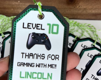 Video Games Favor Tags, Gamer Party Favors, Gamer Birthday, Gamer Gift ...