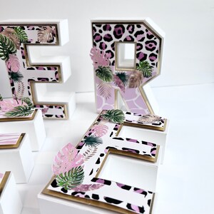 Safari 3D Letters,animal Print Party Decorations, Safari Theme, Safari ...