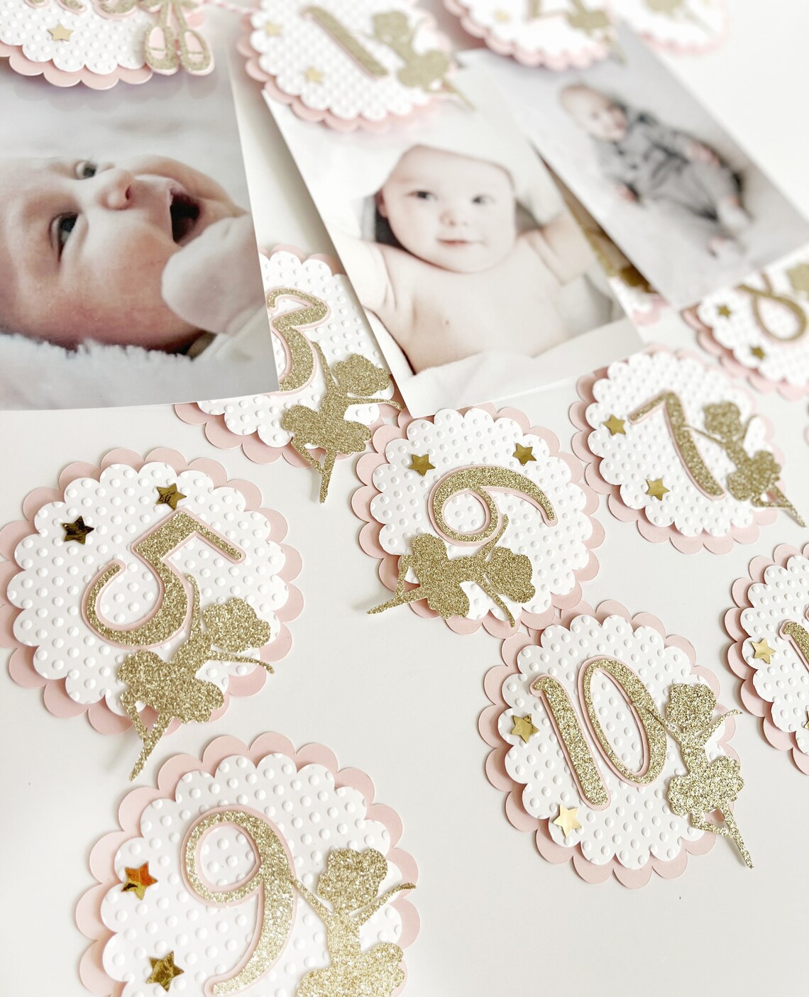 Ballerina Milestone Banner, Ballerina Monthly Milestone, 1st Birthday ...
