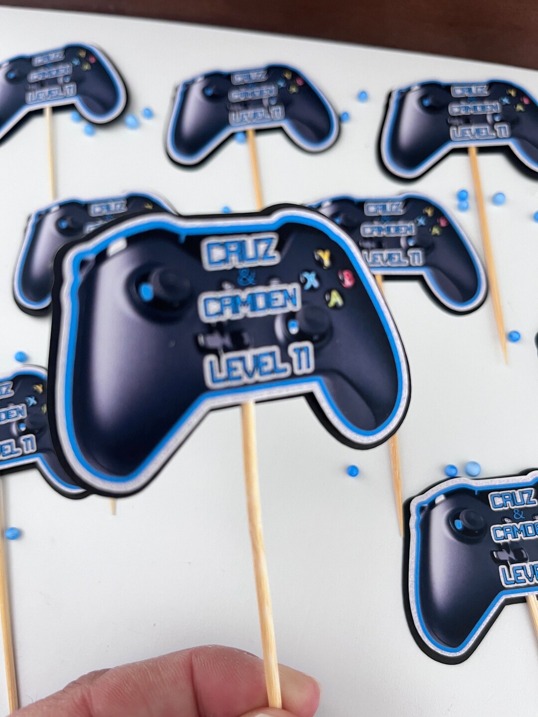 Gamer Remote Cupcake Toppers: Video Game Party Decorations 0003 - Etsy