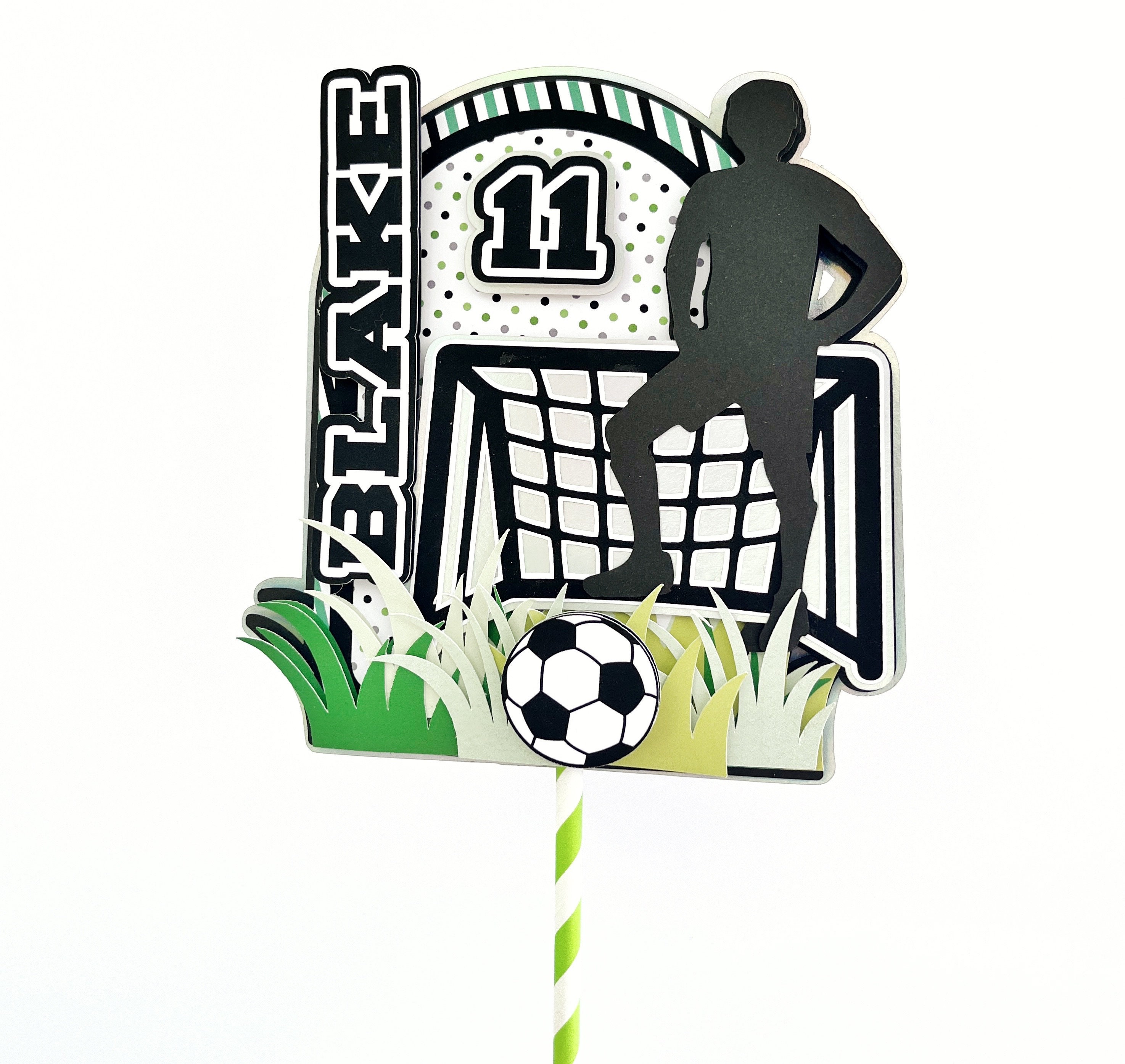 Soccer Cake Topper, Soccer Party, Football Birthday, Football Party ...