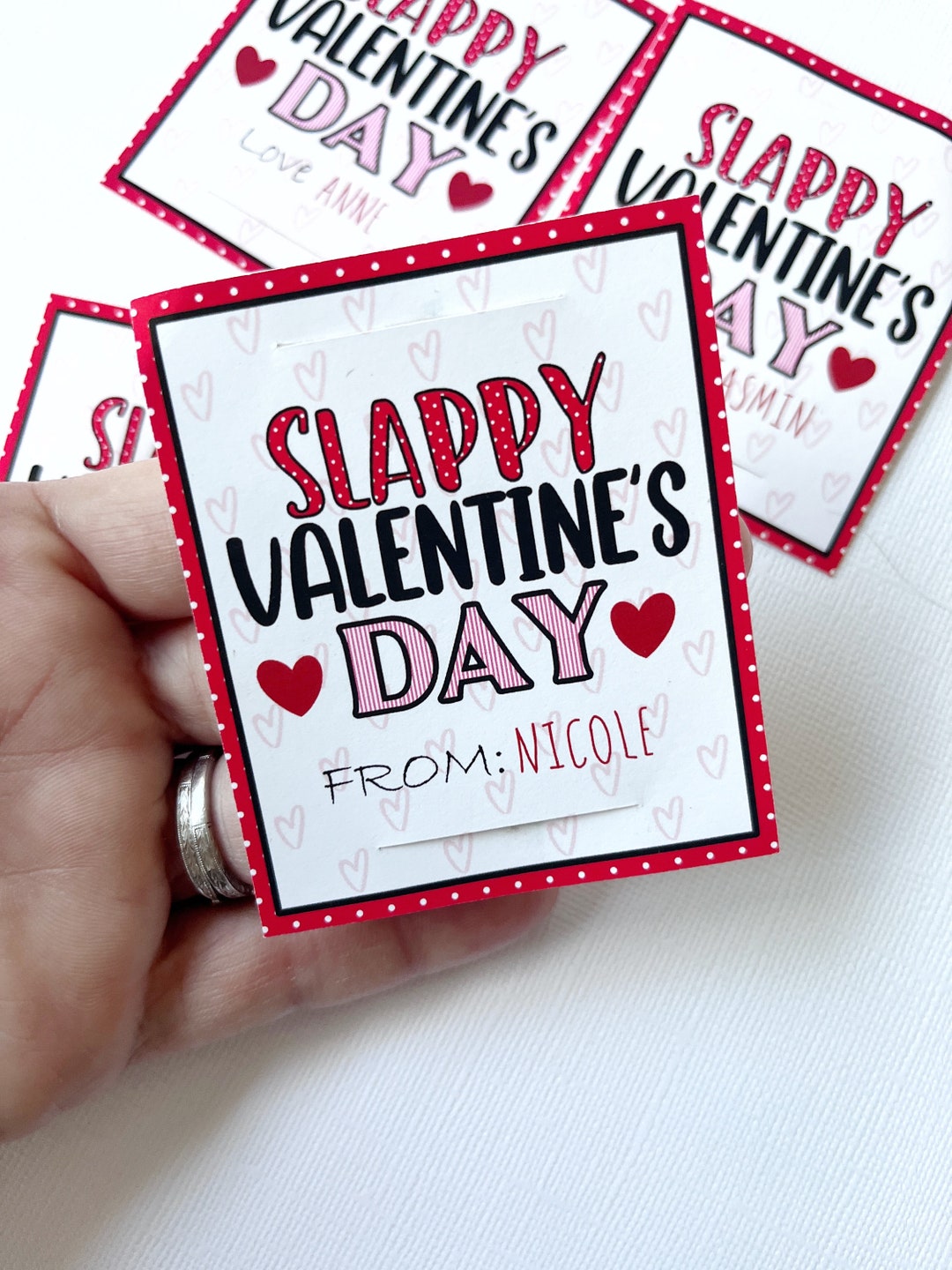Slappy Valentine's Day Tags, Candy-free Favors - Etsy