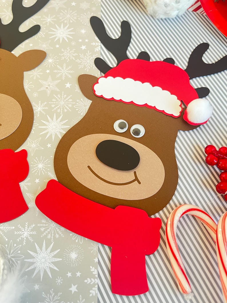 Build Your Own Reindeer Crafts Kit, Kids Christmas Favors, Holiday ...