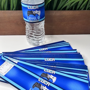 Gamer Water Labels, Gamer Party, Gamer Birthday, Gamer Water Labels ...