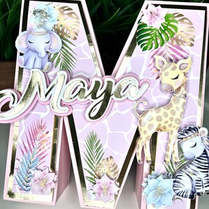 Safari 3D Letters, Safari Birthday, Safari Decorations, Safari Birthday ...