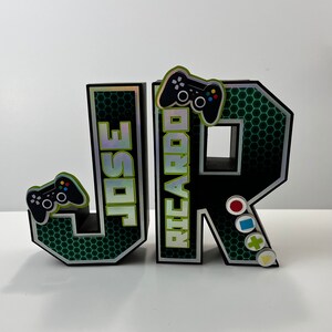 Gamer 3D Letters, Gamer Party Decorations, Gamer Birthday Party, Gamer ...