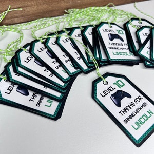 Video Games Favor Tags, Gamer Party Favors, Gamer Birthday, Gamer ...