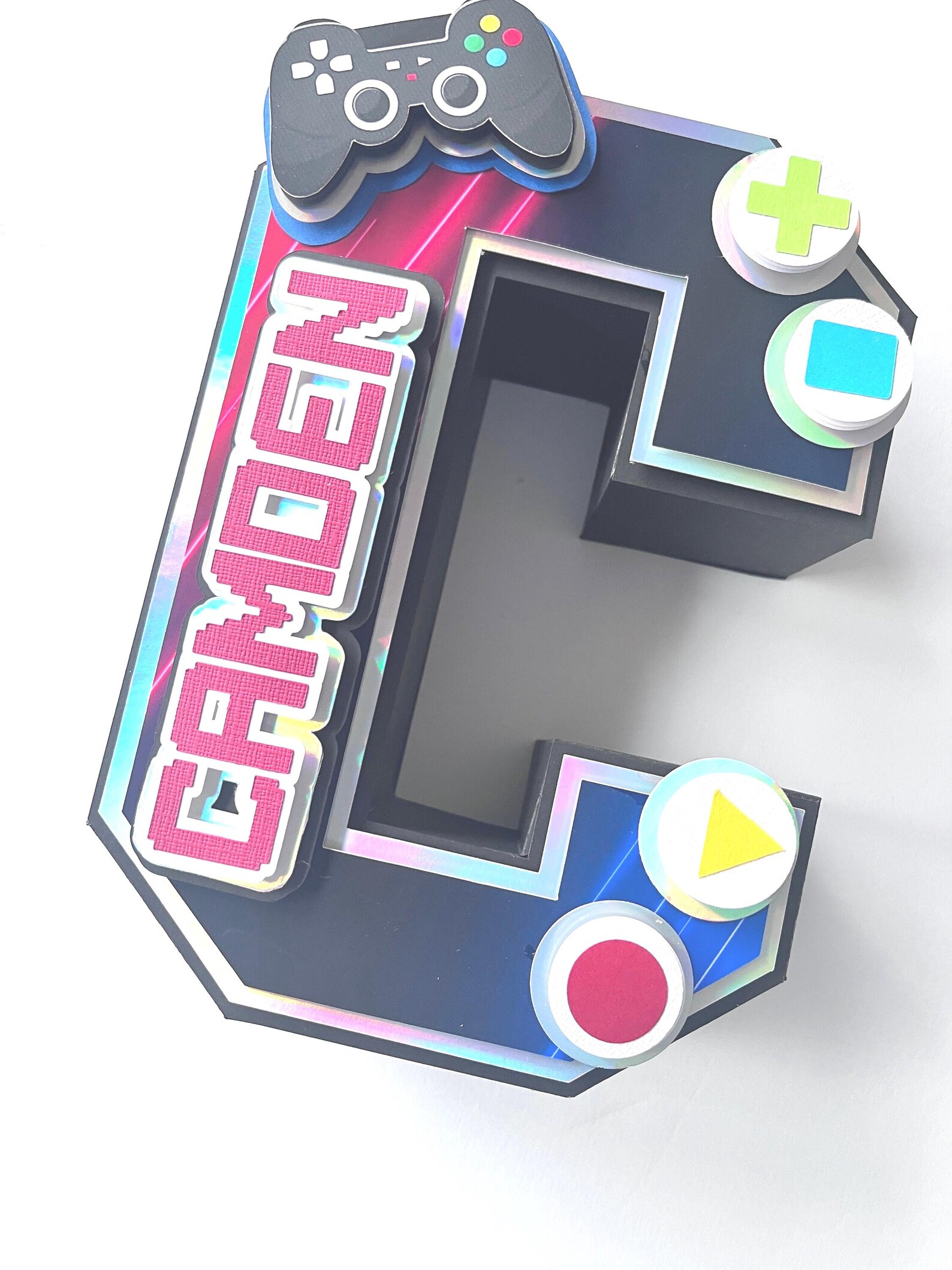 3D Letter Gamer - Gamer Party Decorations - Gamer Birthday Party ...