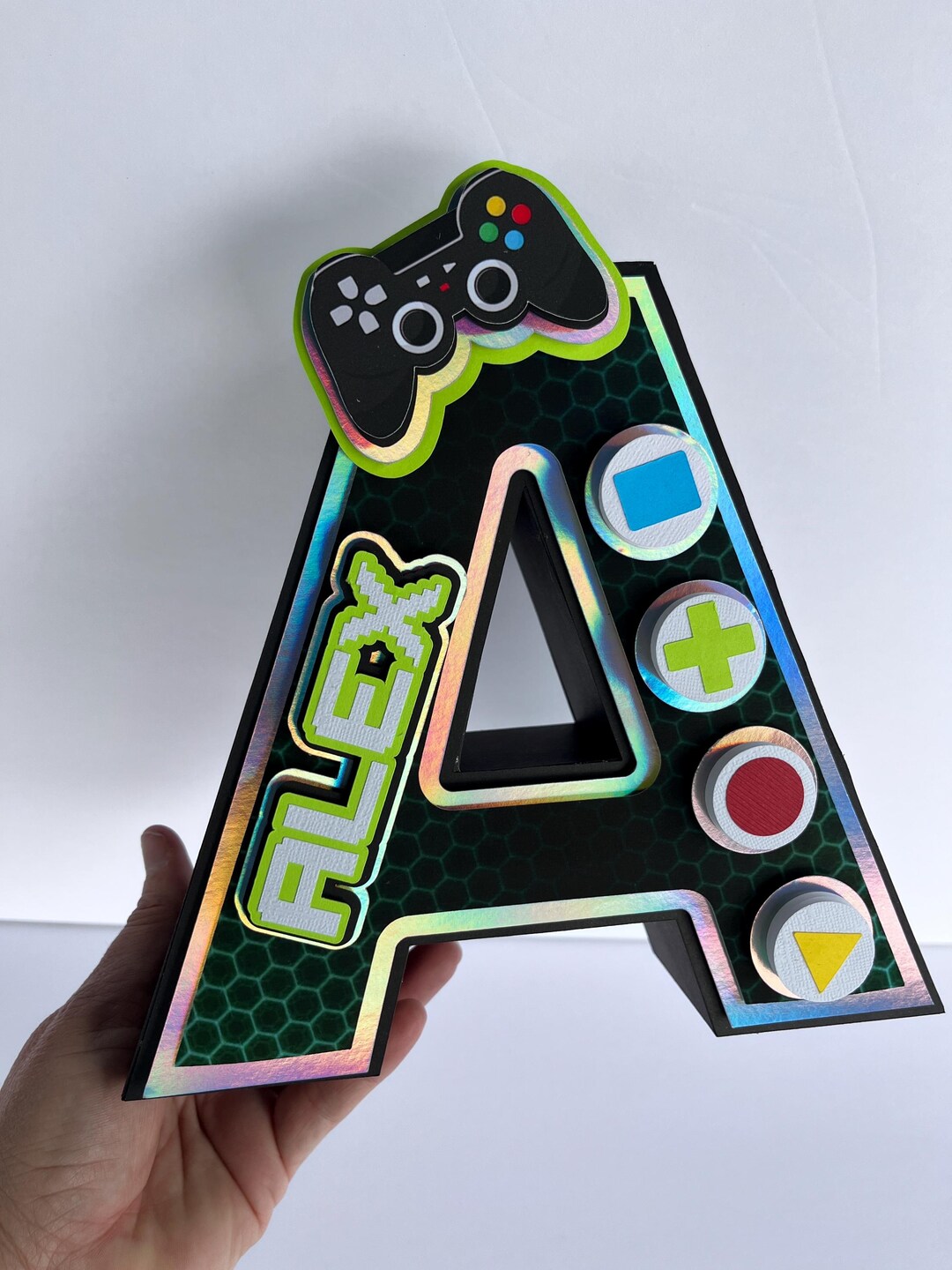 Gamer 3D Letters, Gamer Party Decorations, Gamer Birthday Party, Gamer ...