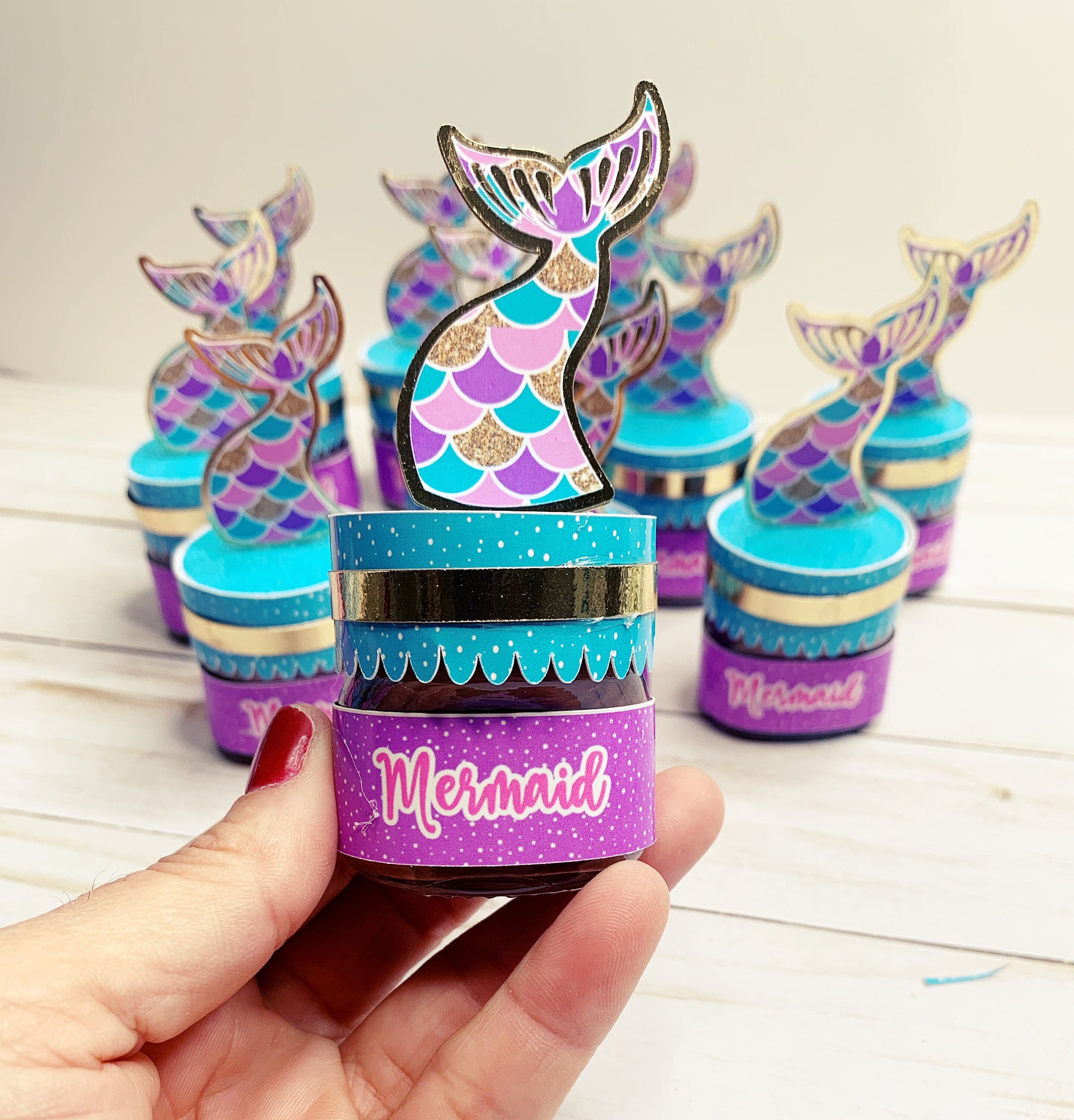 Custom Mini Nutella Mermaid Mermaid Party Favor Baby Shower - Etsy