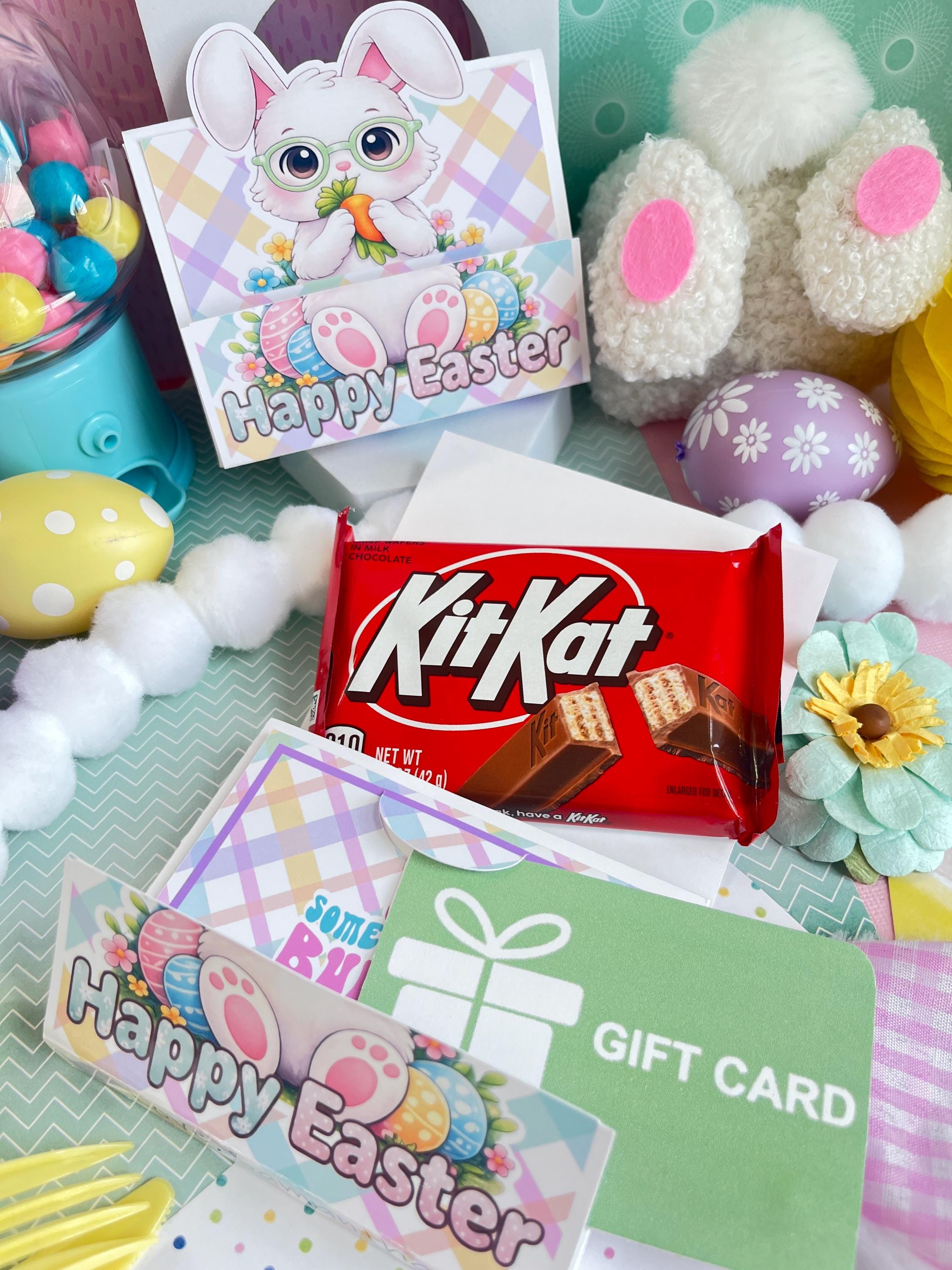 Easter Gift Card Holder With Chocolate Easter Bunny Treat Box Teacher ...