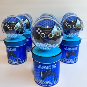 Gamer Chip Cans, Video Games Party, Gamer Birthday Favors, Party Games ...