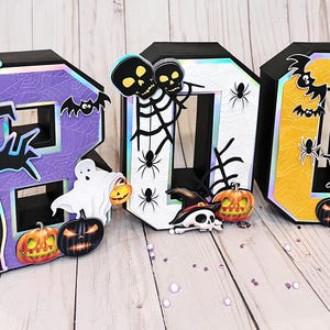 Halloween 3D Letters, Halloween Birthday Theme, Halloween Decoration ...