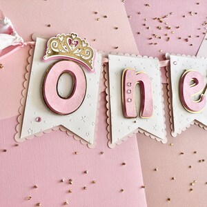 Princess Birthday, Crown Banner, Princess High Chair Banner, Princess ...