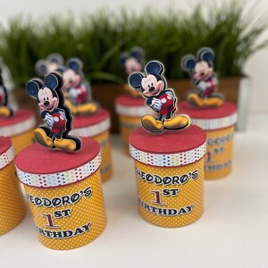 Mickey Mouse Chips Can, Mickey Birthday, Mickey Party Favors, Mickey ...