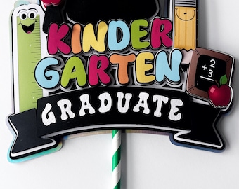 Editable Pre Kindergarten Graduation Cake Topper, Kindergarten ...