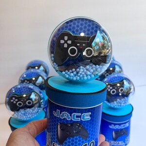 Gamer Chip Cans, Video Games Party, Gamer Birthday Favors, Party Games ...