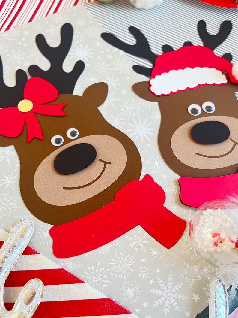 Build Your Own Reindeer Crafts Kit, Kids Christmas Favors, Holiday ...