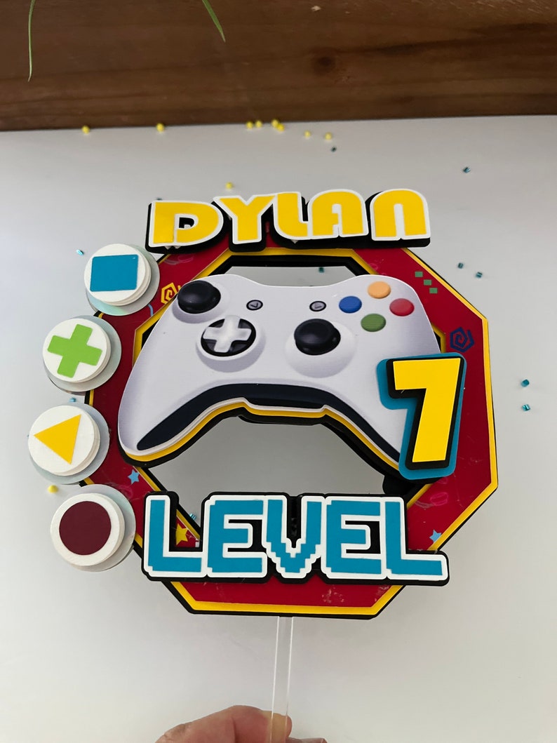 Gamer Birthday Gamer Cake Topper Video Games Cake Topper - Etsy