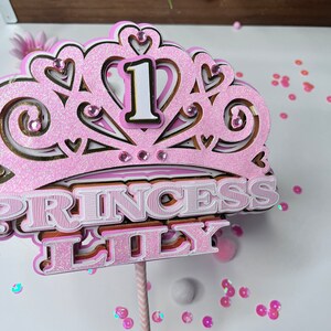Princess Crown Cake Topper, Princess Party Decorations, Princess Theme ...