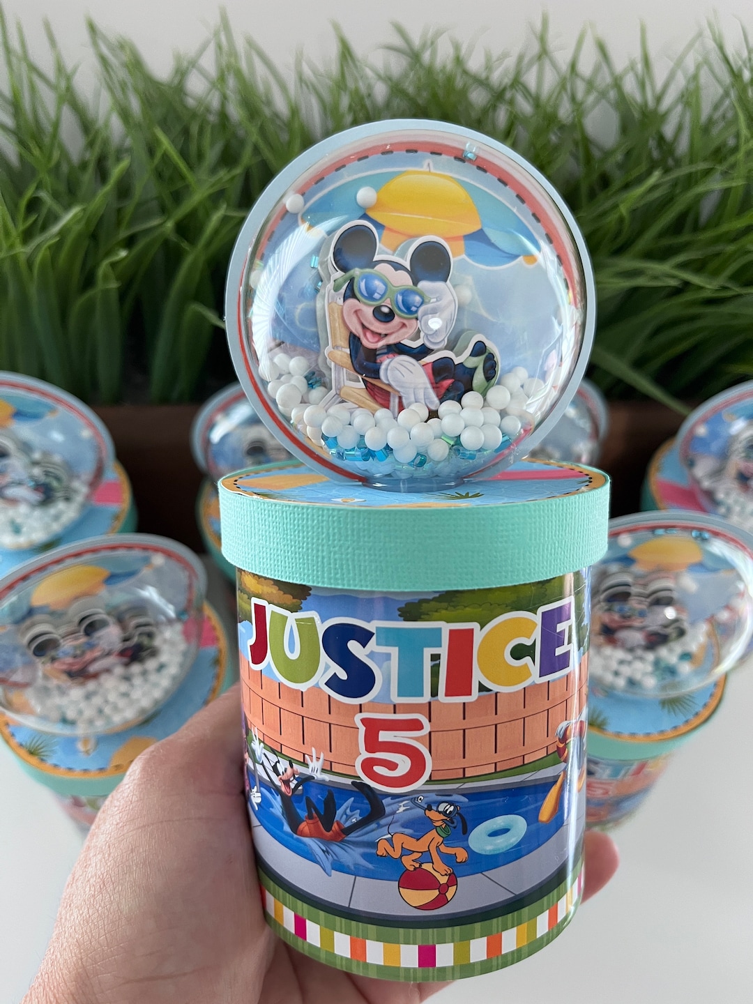 Mickey Pool Party Chips Can, Mickey Party Favors, Mickey Birthday ...