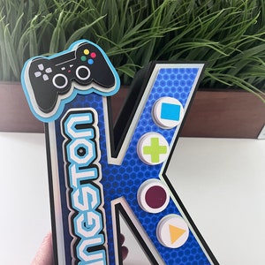 Gamer 3D Letters, Gamer Party Decorations, Gamer Birthday Party, Gamer ...