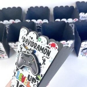 Popcorn Box Gamer Party Favors, Gamer Party Favos, Video Games Party ...