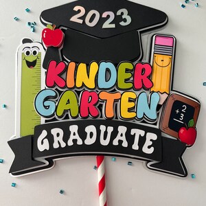 Kindergarten Graduation Cake Topper Kindergarten Graduation - Etsy