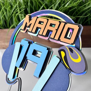 Gamer Cake Topper, Headphones Cake Topper, Teen Cake Topper, Teen ...