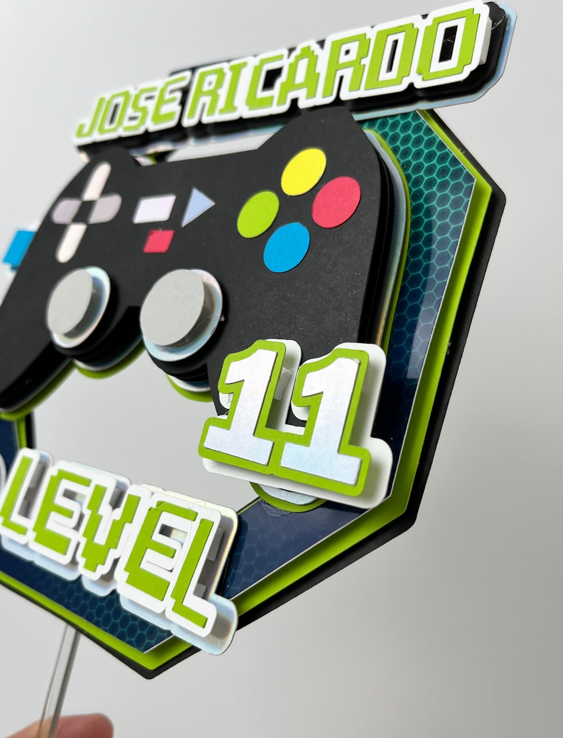 Gamer Birthday Gamer Cake Topper Video Games Cake Topper | Etsy