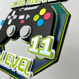Gamer Birthday Gamer Cake Topper Video Games Cake Topper - Etsy